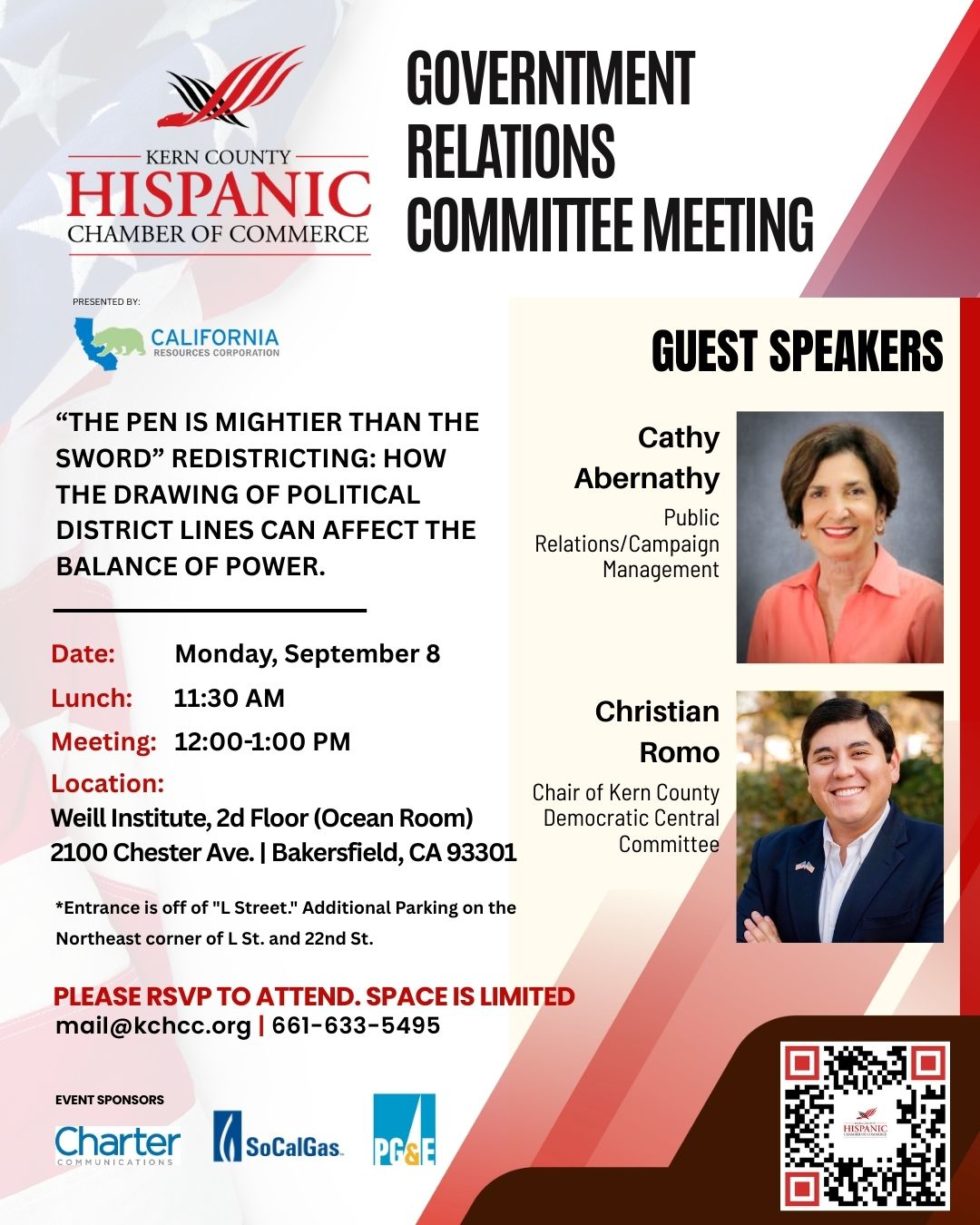 Government Relations Committee Meeting | Kern County Hispanic Chamber ...